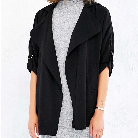UNIF | Jackets & Coats | Nwt 3 Unif Drapey Blazer Jacket In Black Sz S ...